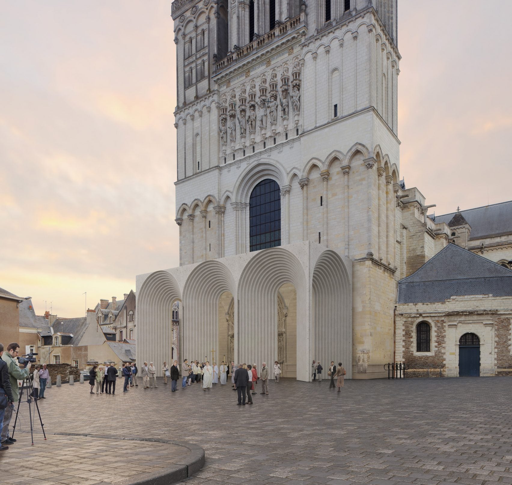 In France, Kengo Kuma Architects Adds Beautiful Arches To The Gothic ...
